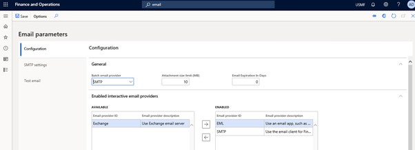 4.2 Configure email (SMTP/Exchange) - MindCurve