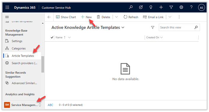 Manage Knowledge Article Templates - MindCurve